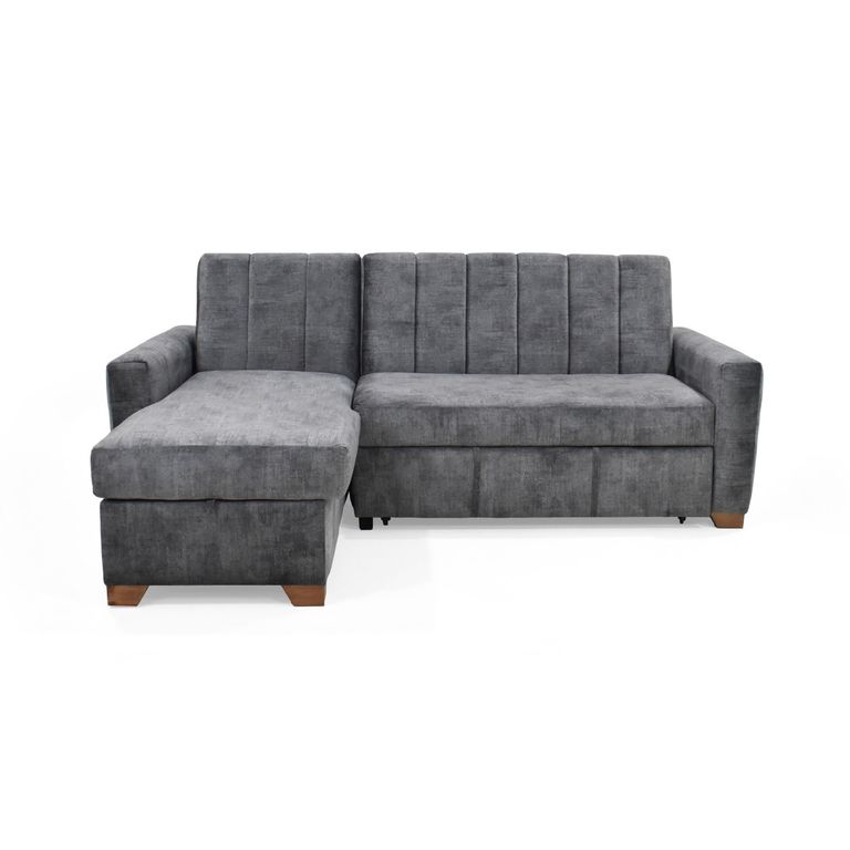 Sofa Cama en L Multifuncional Derecho Apolo 220X160X92 Gris VENECIA | falabella.com
