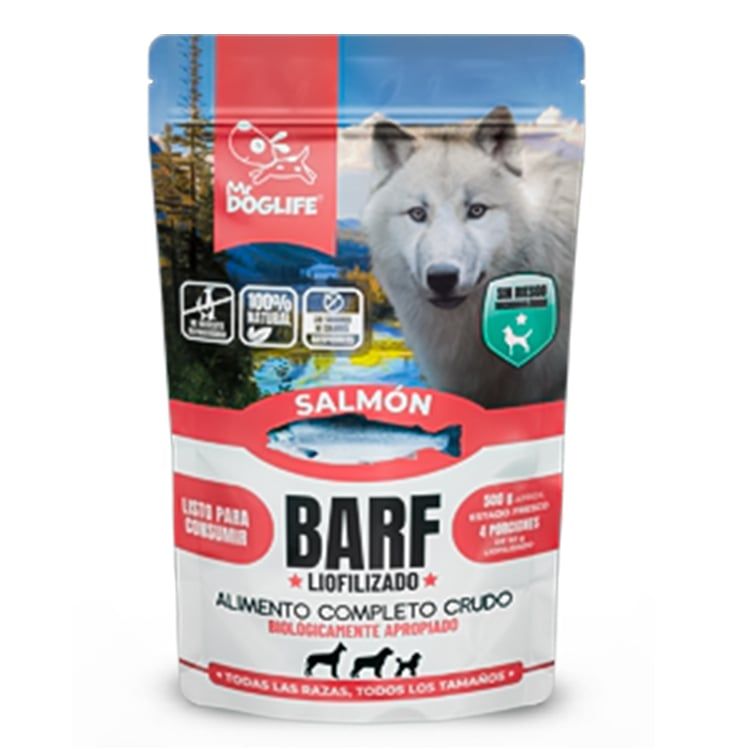 Alimento completo BARF liofilizado para perros - Salmón GENERICO ...