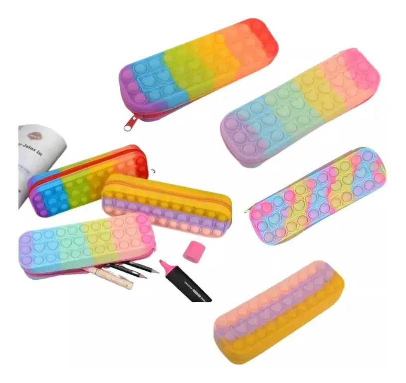 Cartuchera Sensorial Push Pot It Burbujas Antiestrés Colegio GENERICO ...