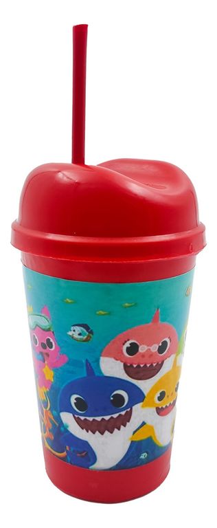 Vaso Pitillo Sorpresa Piñata Fiesta Baby Shark Niño X12 GENERICO ...