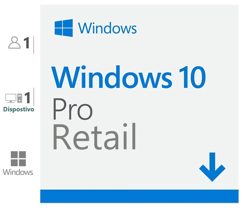Windows 10 Pro Retail 1 PC ESD MICROSOFT | falabella.com