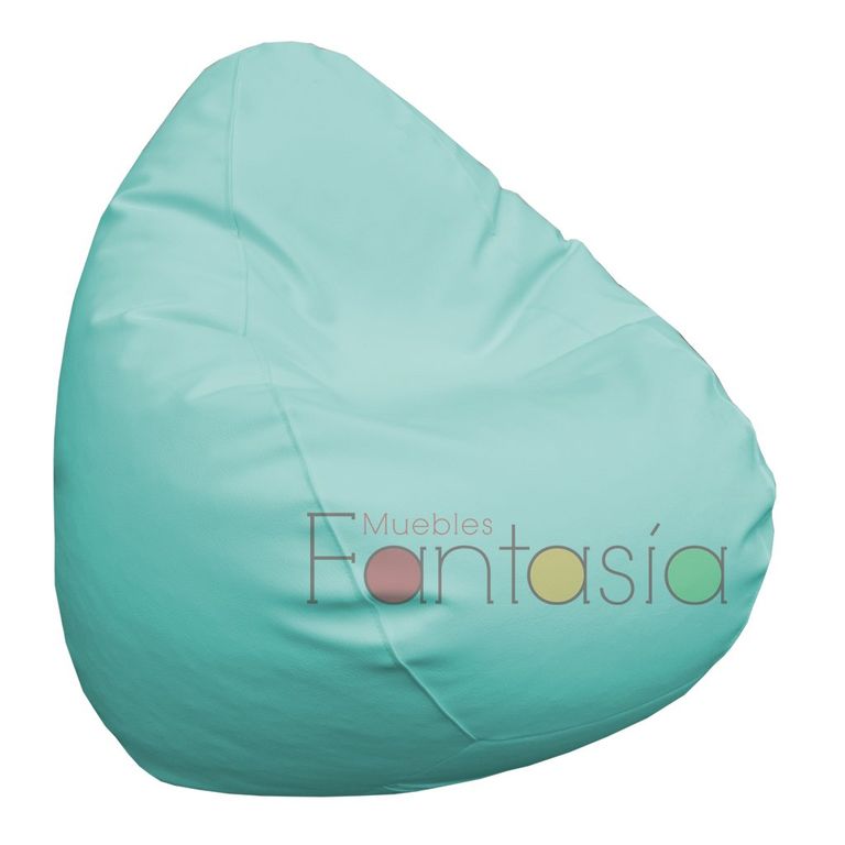 Puff Pera Cuerotex Menta GRANDE Muebles fantasía MUEBLES FANTASIA ...