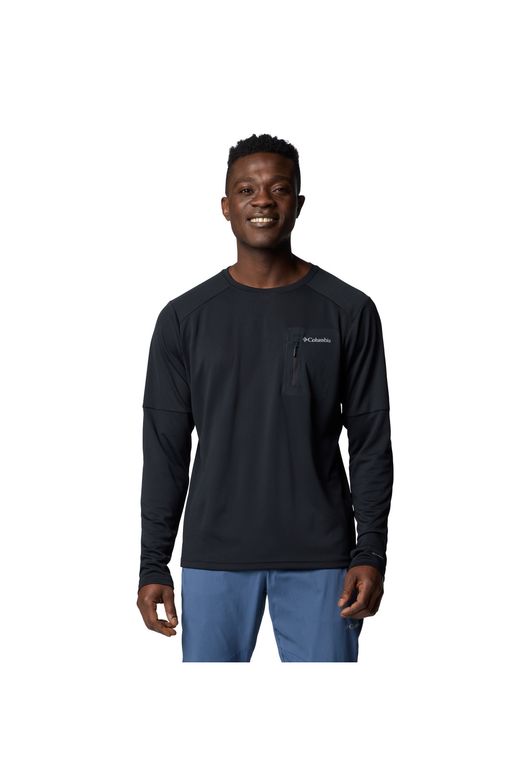 Camiseta ML Hombre Columbia Tech™ Knit Long Sleeve Crew 2095611-XP9 ...