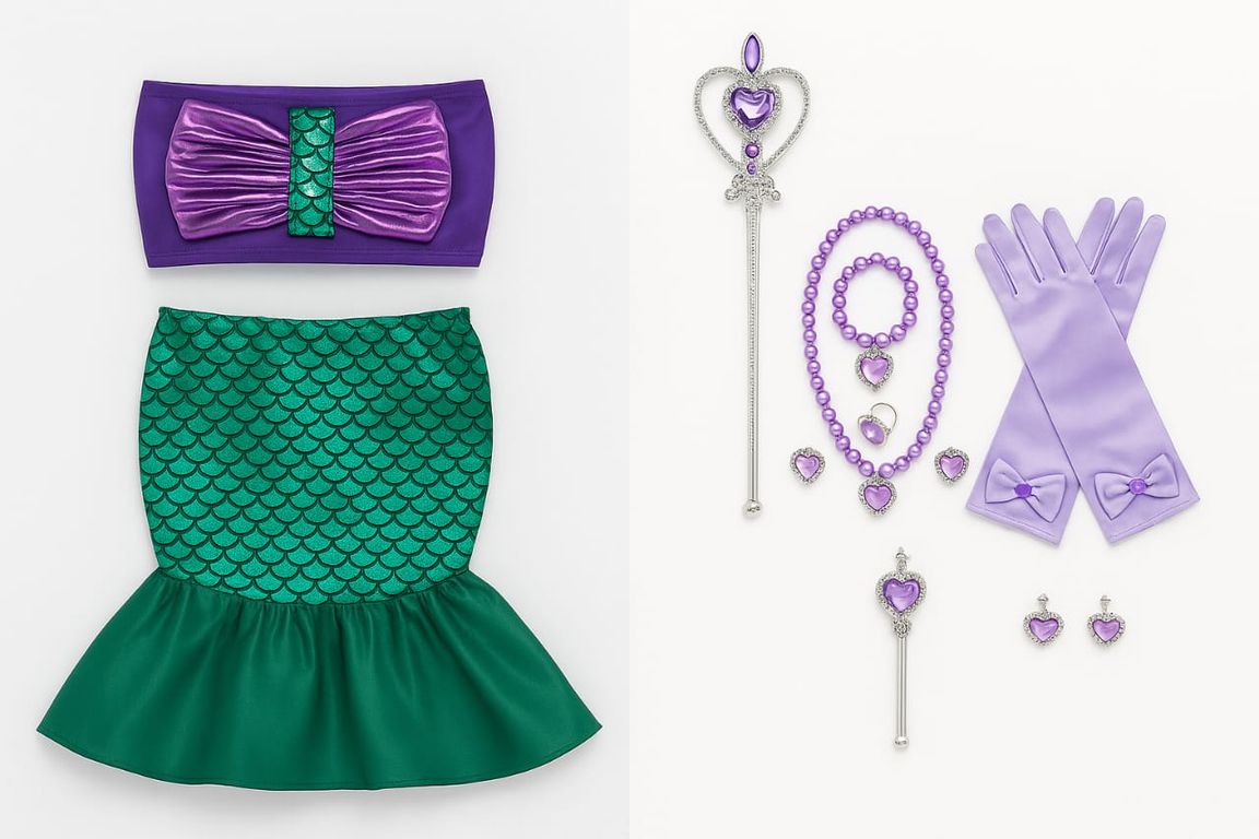 Disfraz sirena niña talla 8 disfraz sirenita ariel GENERICO | falabella.com