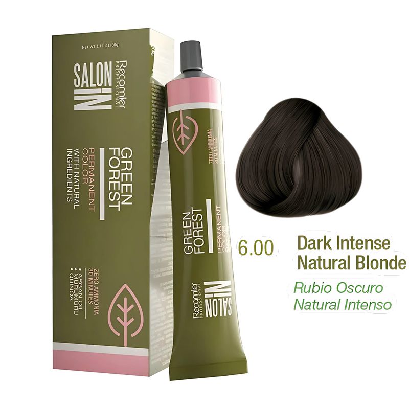Tinte Recamier Green Forest Salon In 6.00 Rubio Oscuro Natural Intenso ...