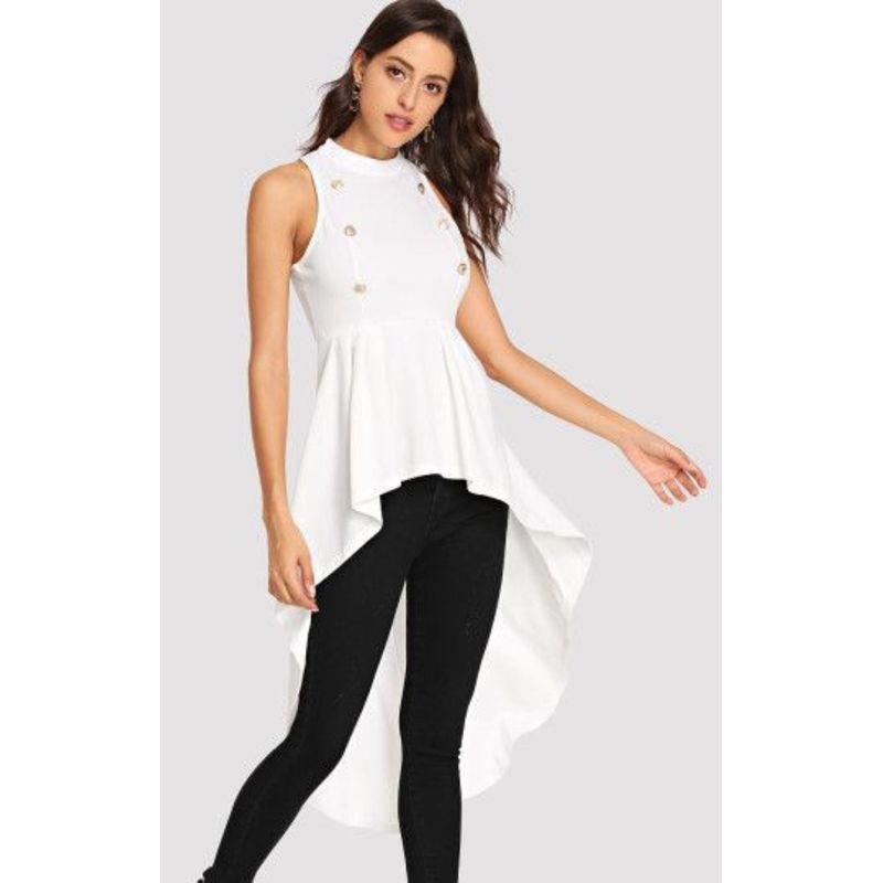 BLUSA COLA DE PATO CON BOTONES REF-2017 NEGRELI | falabella.com