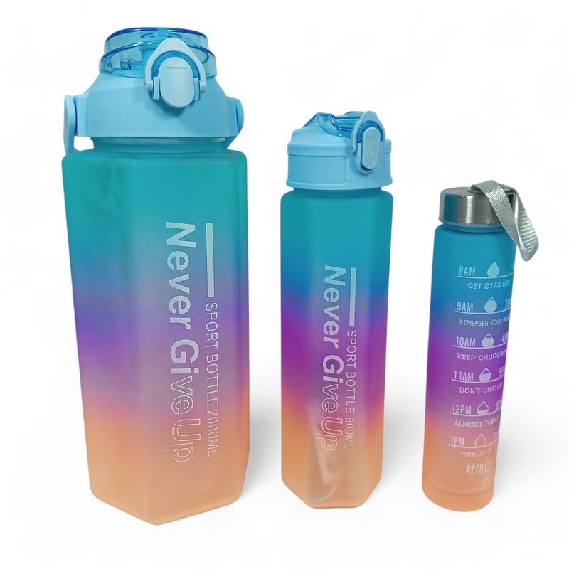 SET DE 3 TERMOS PLASTICO DEGRADADO - MENTAMORADOROSA YOYOSO | falabella.com