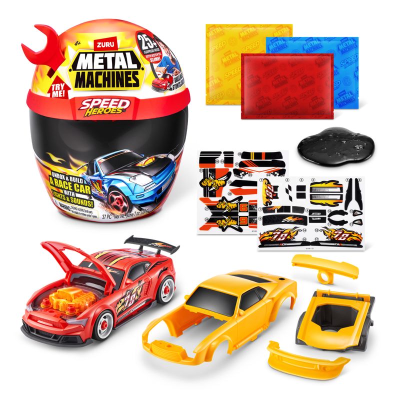 Arma Tu Vehiculo Casco Heroe De Velocidad Metal Machines Roj ZURU ...