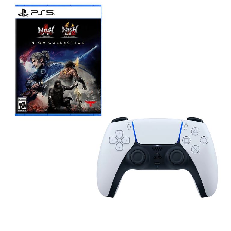 Control Playstation 5 Blanco Con Juego Nioh Collection Ps5 PLAYSTATION ...