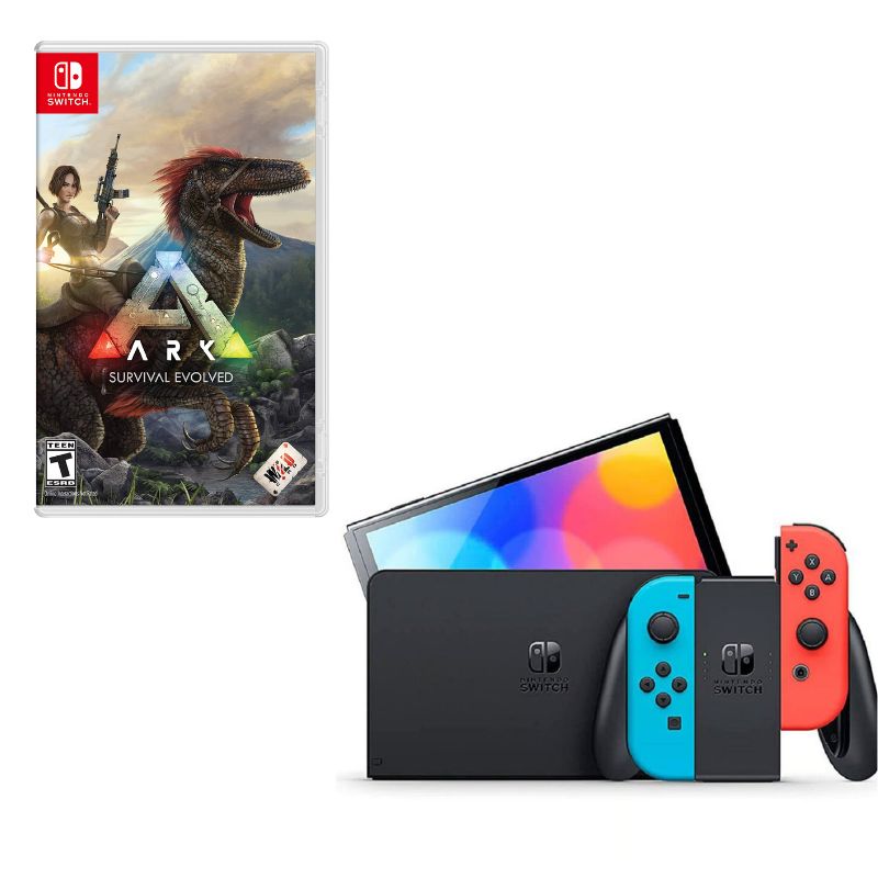 Nintendo Switch Oled Neon Con Juego Ark NINTENDO SWITCH | falabella.com