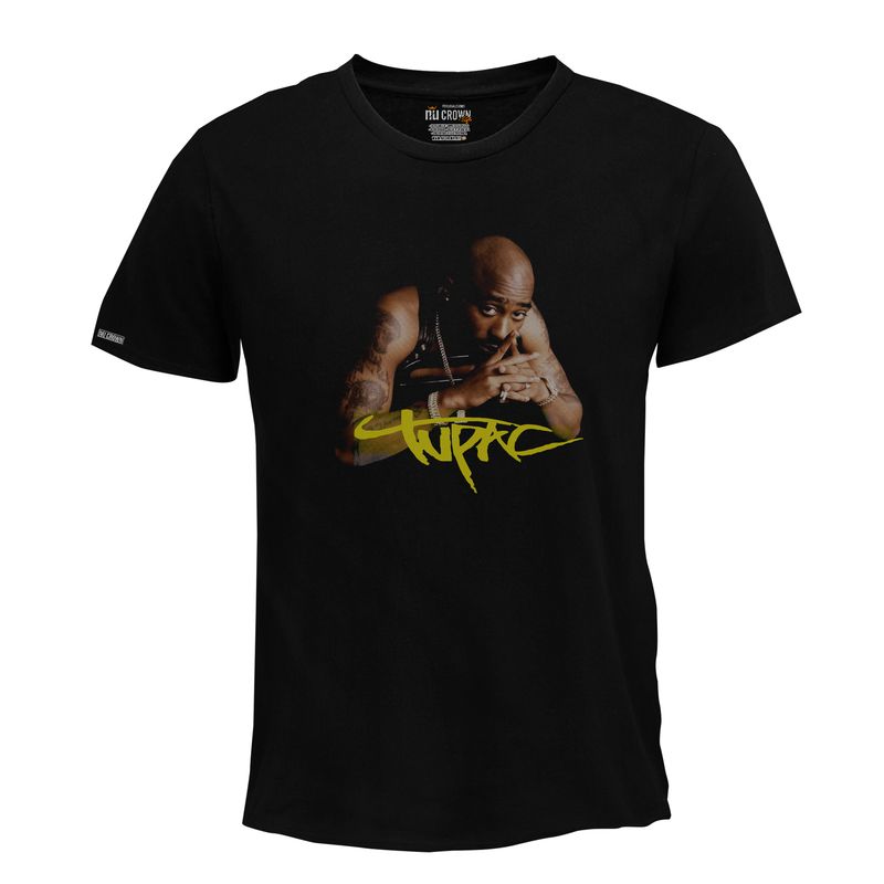 Camiseta 2pac 2 Pac Poster Hip Hop Nu Crown Hombre Color Negro ...