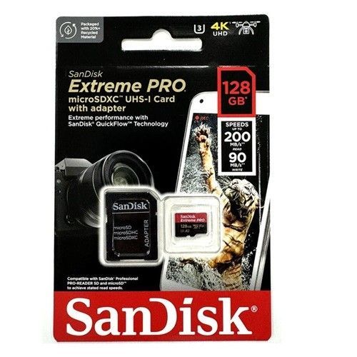 MICRO SD EXTREME PRO 128 GB SANDISK 200MB 4K SANDISK | falabella.com