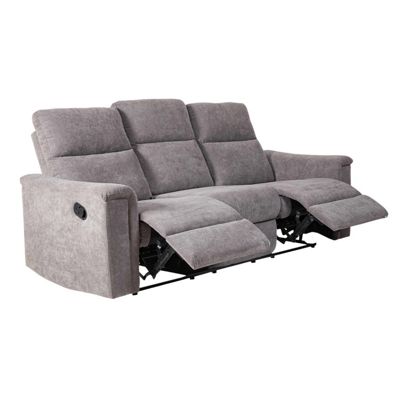 Sofa Reclinable 3 puestos Gris Fiotti Malanno MUEBLES FIOTTI | falabella.com