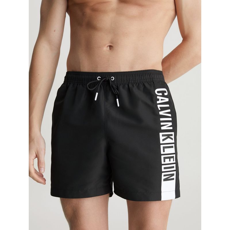 Bermuda Negra De Baño Con Cordón - Intense Power Calvin Klein CALVIN ...