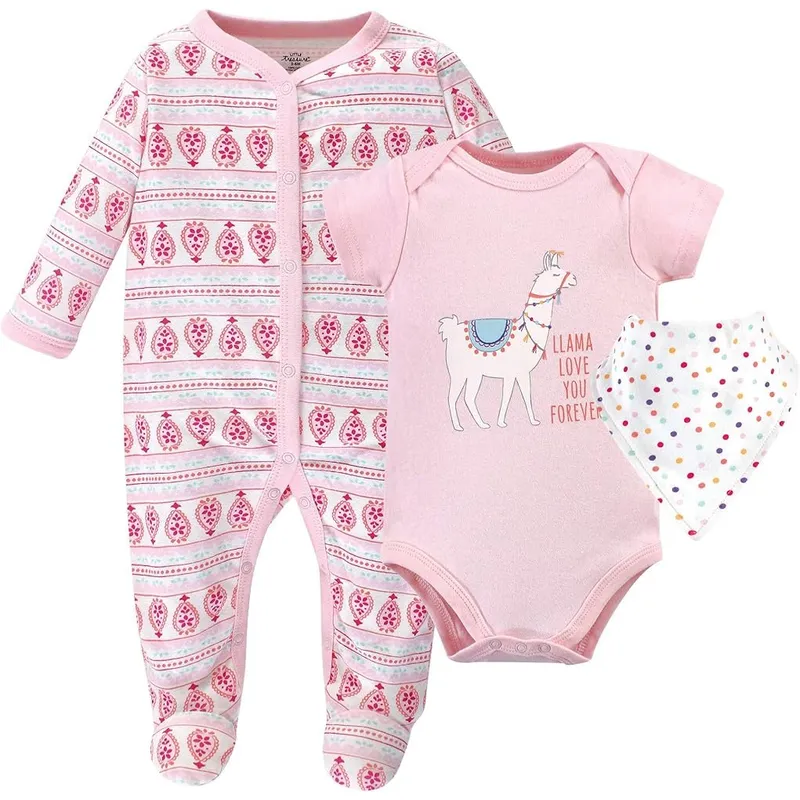 Conjunto Set 3 Piezas Eneterizo Body Mameluco Ropa Bebe Niña HUDSON ...