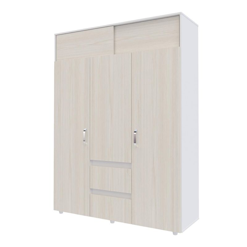 Armario Aurora 150cm Color Niebla Blanco MADERKIT | falabella.com