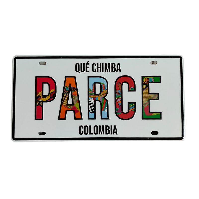 Placa De Auto Decorativa Metal Cultura Colombia GENERICO | falabella.com