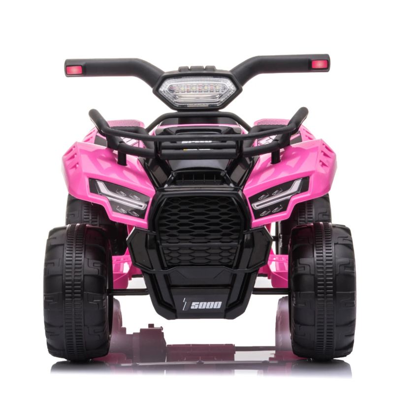 Vehículo Montable Eléctrico Cuatrimoto De Carreras Rosa GENERICO ...