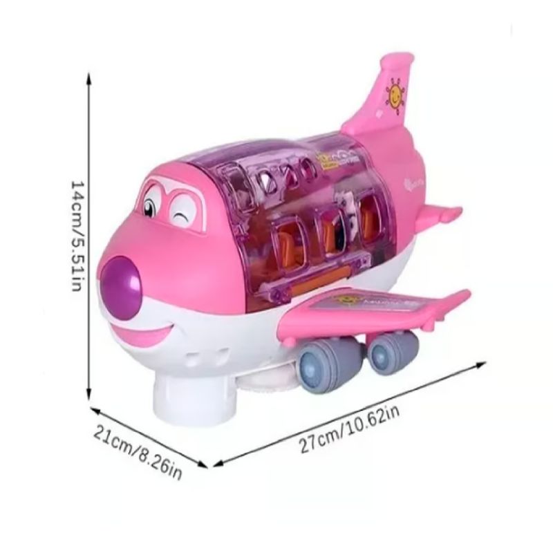 MINI AVION DE JUGUETE ROSA CON MUÑEQUITOS Ref 8811-18 GENERICO ...