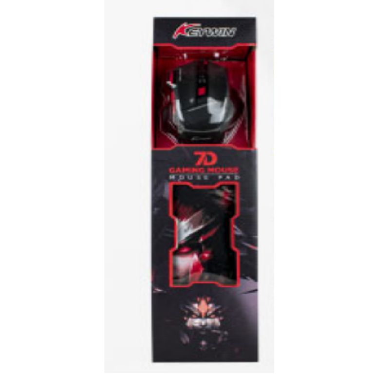 KIT DE MOUSE PAD CON MOUSE GAMER ERGONOMICO ROJO GENERICO | Falabella ...