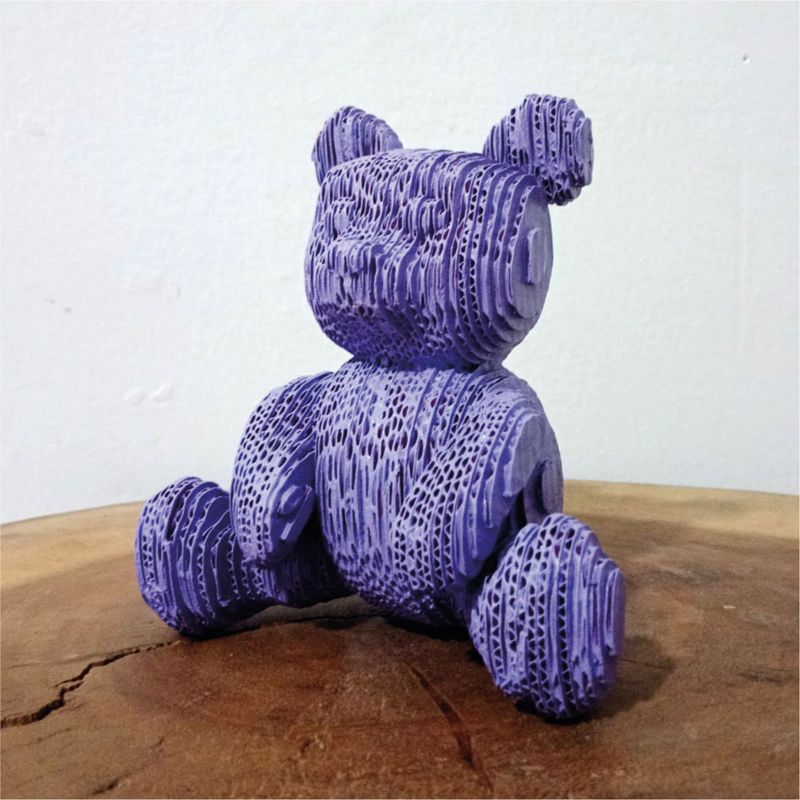 Oso Decorativo Morado en Cartón GENERICO | falabella.com