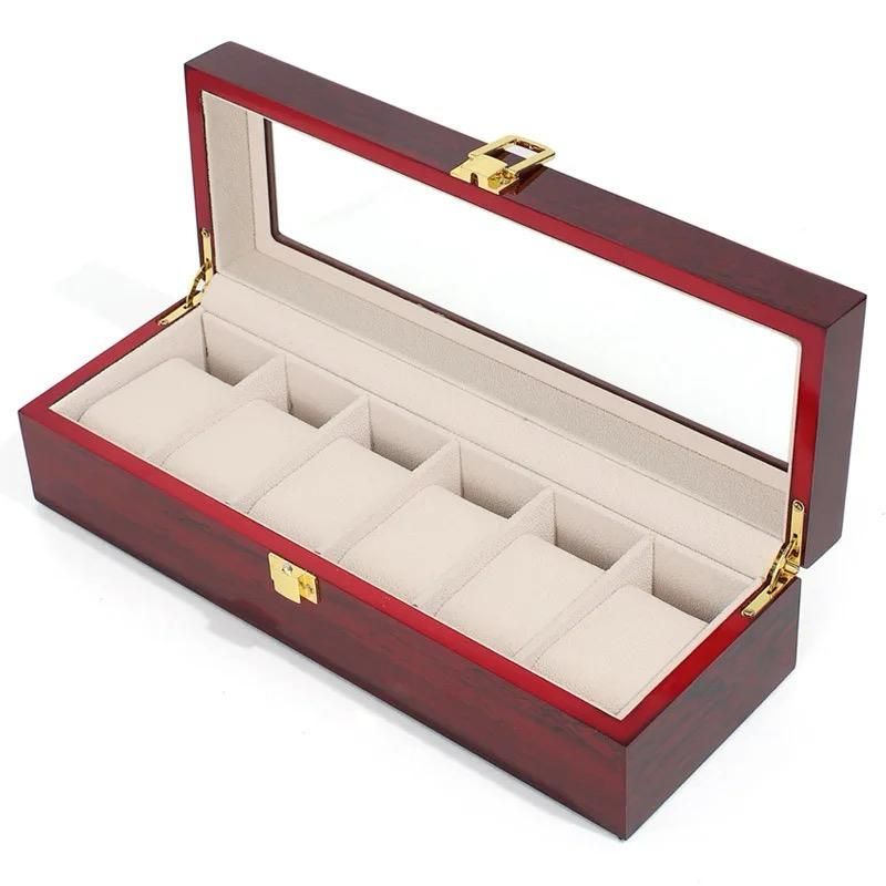 Estuche para organizar 6 relojes en madera laminada GENERICO ...