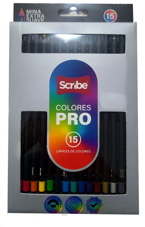 Colores Pro Uni Punta Scribe X 15 Unidades SCRIBE | falabella.com