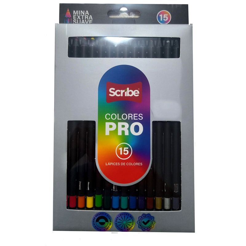 Colores Pro Uni Punta Scribe X 15 Unidades SCRIBE | falabella.com