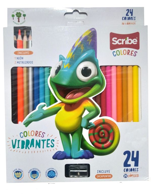Colores Unipunta x 24 Colores Scribe SCRIBE | Falabella Colombia