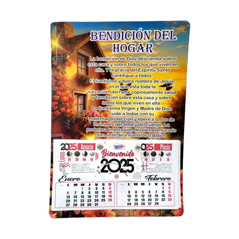 Calendario Almanaque 2025 Bendición del Hogar GENERICO | falabella.com