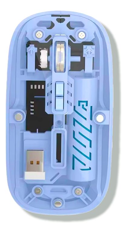 Mouse Transparente Bluetooth O Usb Para Pc Celular Y Tablet lila XALTA ...