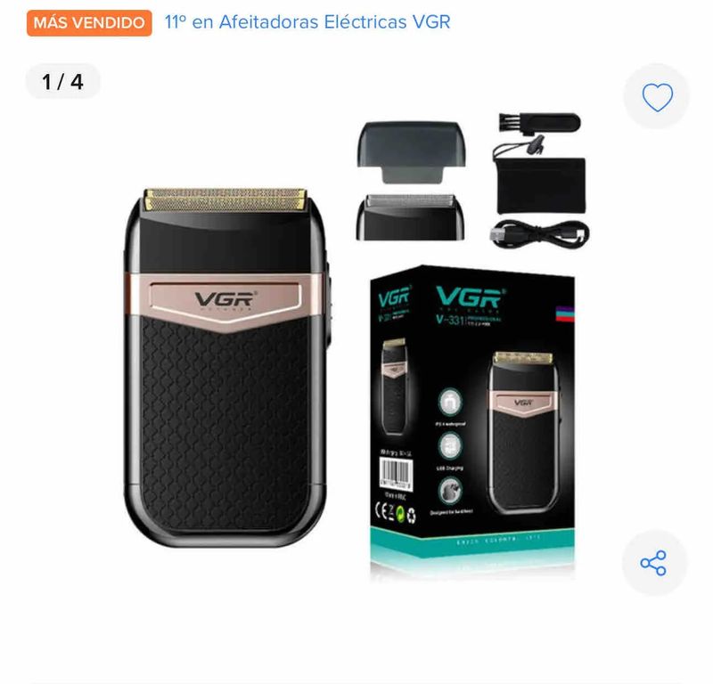 Maquina VGR V-331 Afeitadora Eléctrica Recargable Usb VGR | falabella.com