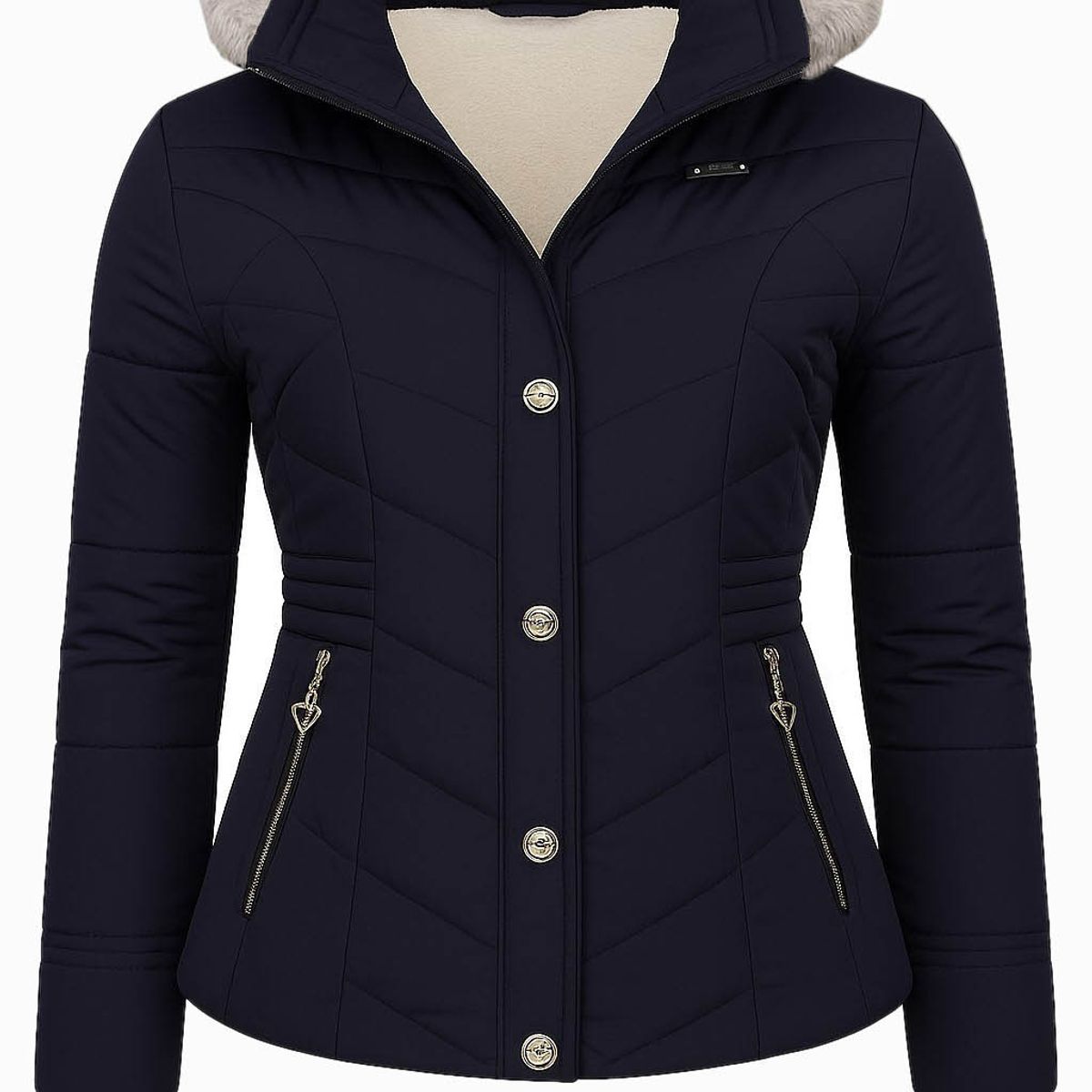 Chaqueta Impermeable Corta para Mujer Forrada en Ovejero MODA EN ...