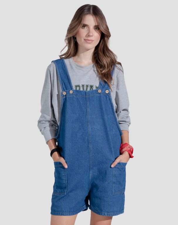 Overall Corto Mujer Azul Medio Rutta 32664 RUTTA | falabella.com