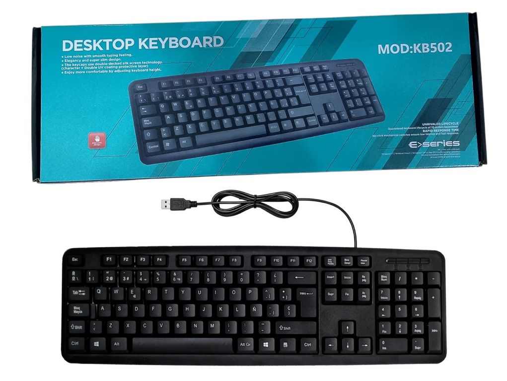 Teclado Multimedia Usb Para Pc En Español Letra Ñ Kb502 GENERICO ...