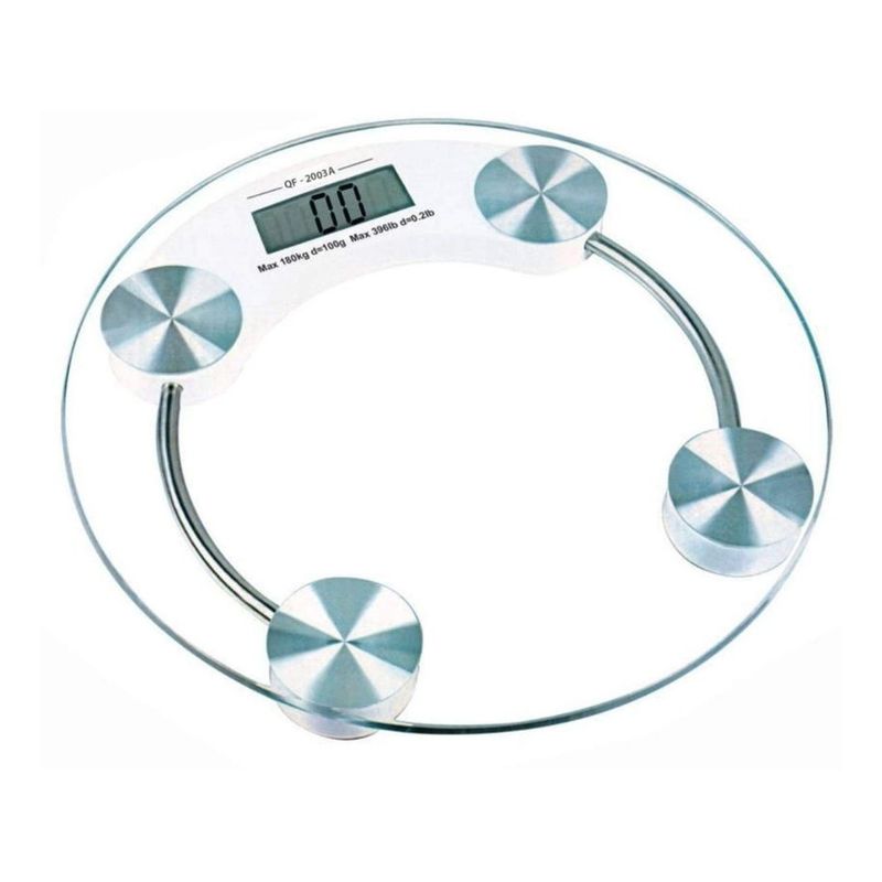 Bascula Pesa Balanza Escala Personal Max 180kg Transparente GENERICO ...