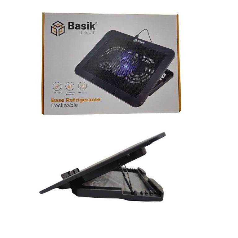 BASE REFRIGERANTE 1VENTILADOR RECLINABLE BASIK TECH | falabella.com