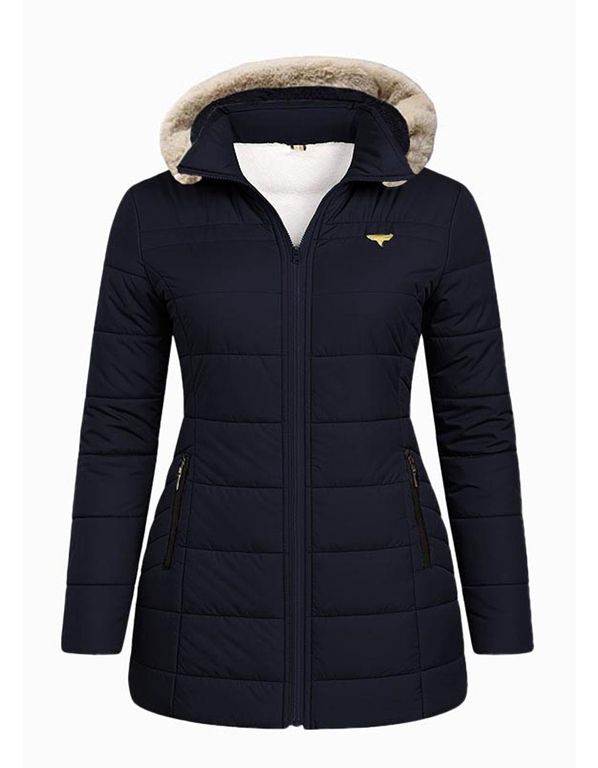 Chaqueta Impermeable Tipo Gabán Para Mujer AZUL OSCURO MODA EN CIRCUITO ...