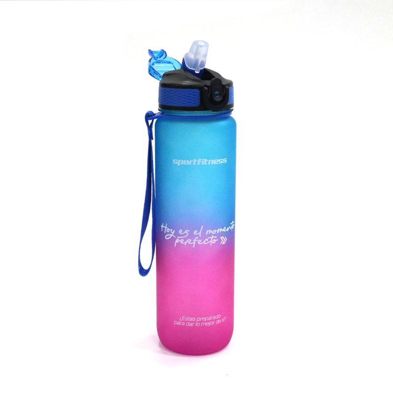 Botella Deportiva Mono Color Fucsia 1 Litro Sportfitness. SPORT FITNESS ...