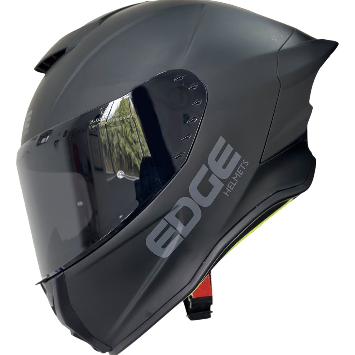 Casco EDGE Integral Shanghai Sólido Negro Cert DOT I ECE EDGE HELMETS ...