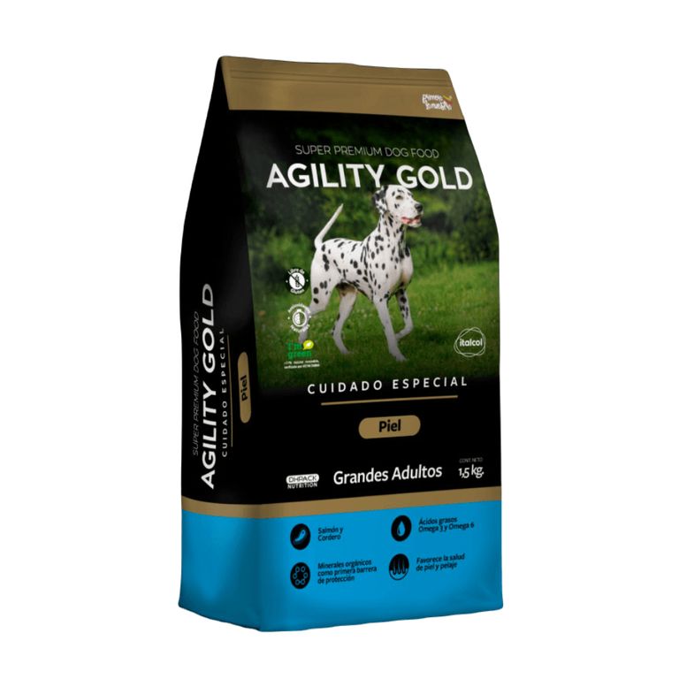 Agility Gold Perro Adulto Razas Medianas y Grandes Cuidado del Pelaje 8 ...