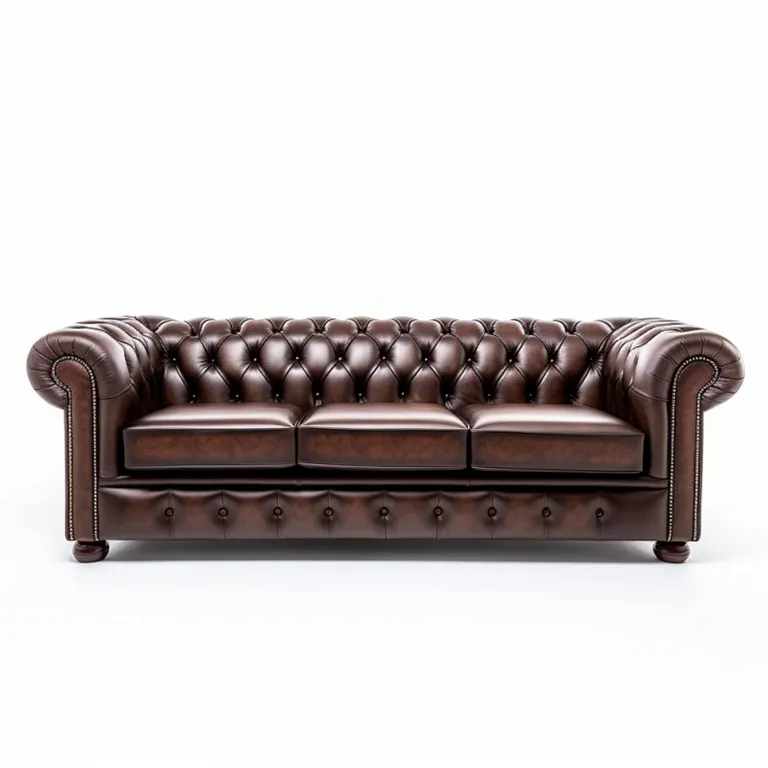 Sofa Chester Harry 3 Puestos 200cm 2 Metros Café. GENERICO | falabella.com