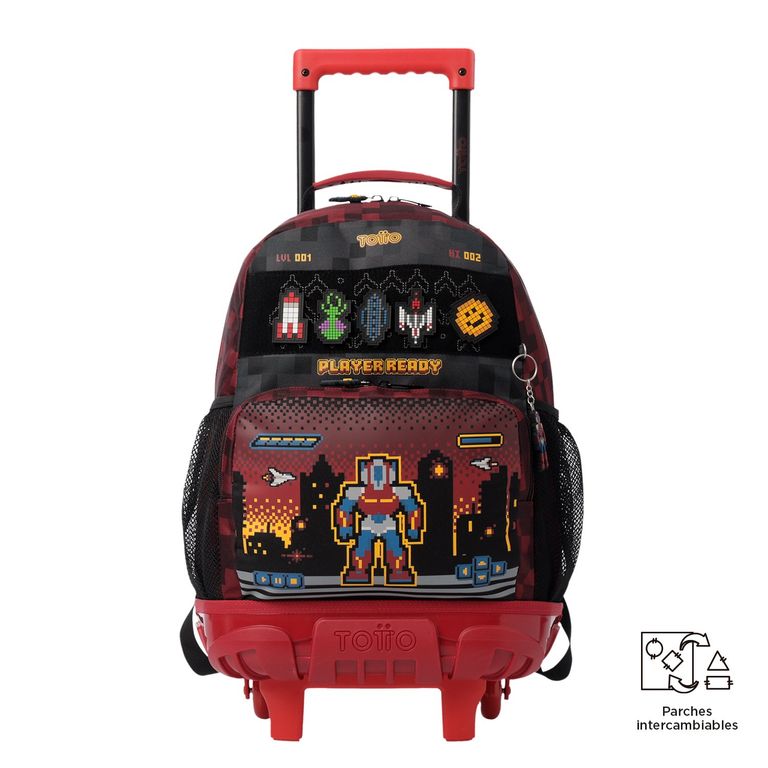 Morral con Ruedas Escolar Para Niño Rojo Digibot Totto TOTTO ...
