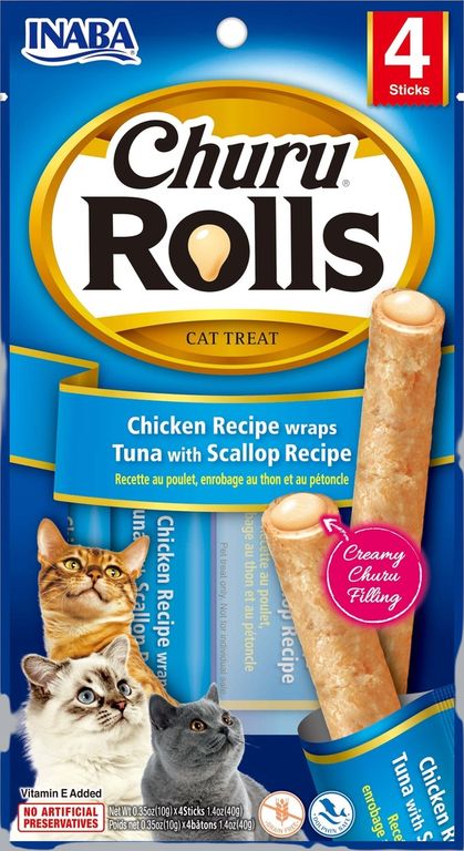 Churu Rolls Snack Atún con Vieira Pack x4 40gr GENERICO | falabella.com