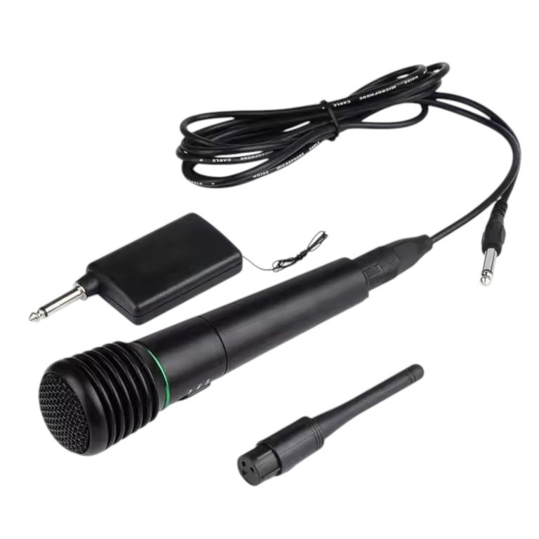 Microfono Con Receptor Inalambrico Para Audio Claro Y Fuerte GENERICO ...