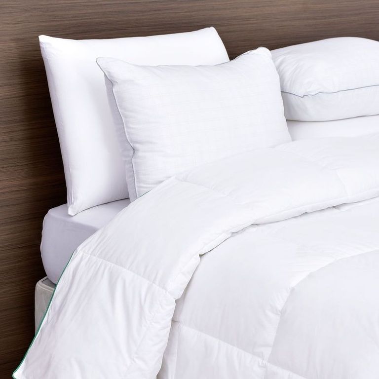 Plumón Blanco con Embone - Amarilla Claro Doble MY HOME STORE ...