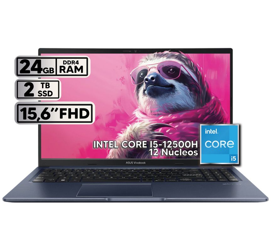 PORTÁTIL ASUS INTEL CORE I5-12500H 24GB RAM 2TB SSD 156 FHD ASUS ...