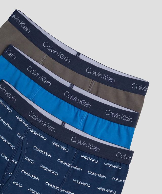 Pack azul de 3 bóxers brief para niño Calvin Klein CALVIN KLEIN ...