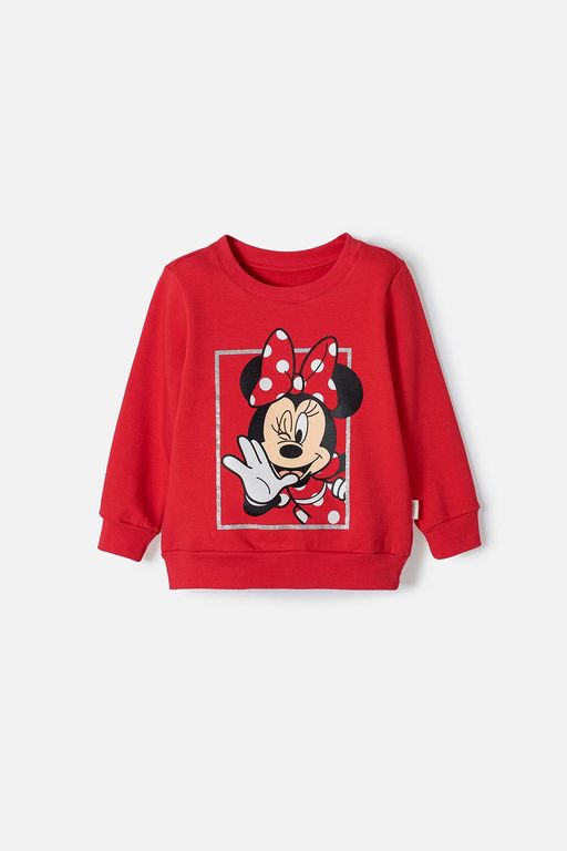 Buzo de Minnie Mouse cerrado rojo para niña DISNEY | falabella.com