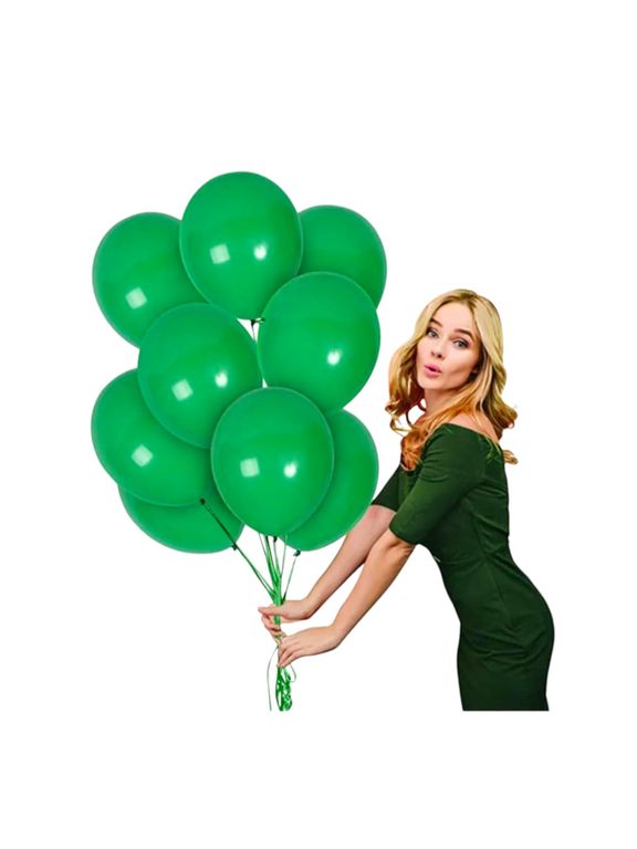 Paquete X50 Unid De Globos Latex R12 Mate Color VerdeNavidad INFANTILES ...